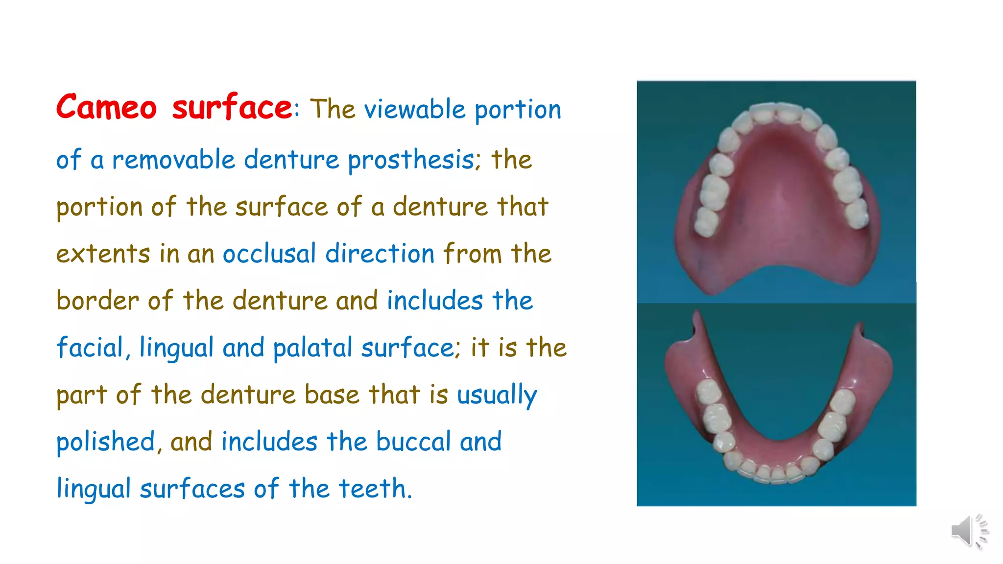 Components of a complete denture | PPTX