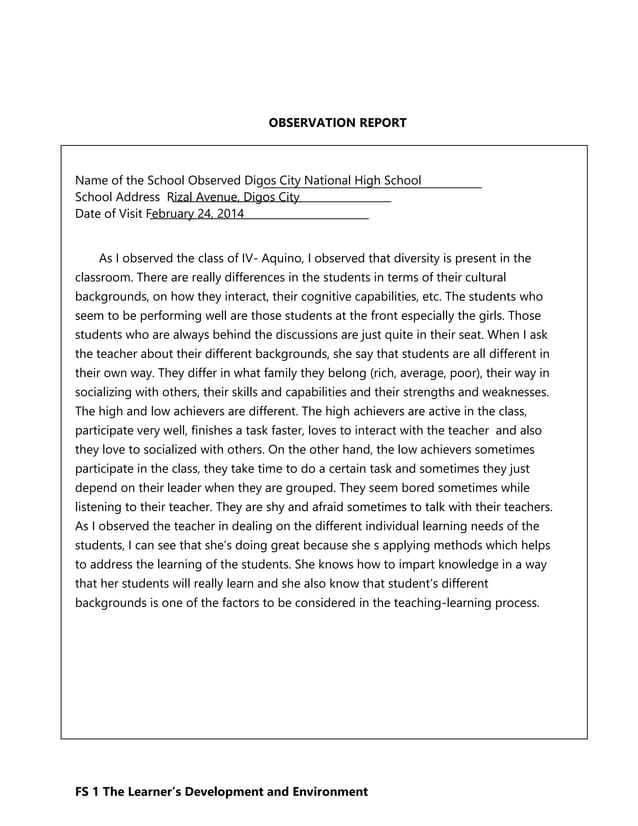 Field Study 1, Episode 5 "Individual Differences And Learner’s Interaction" | DOCX