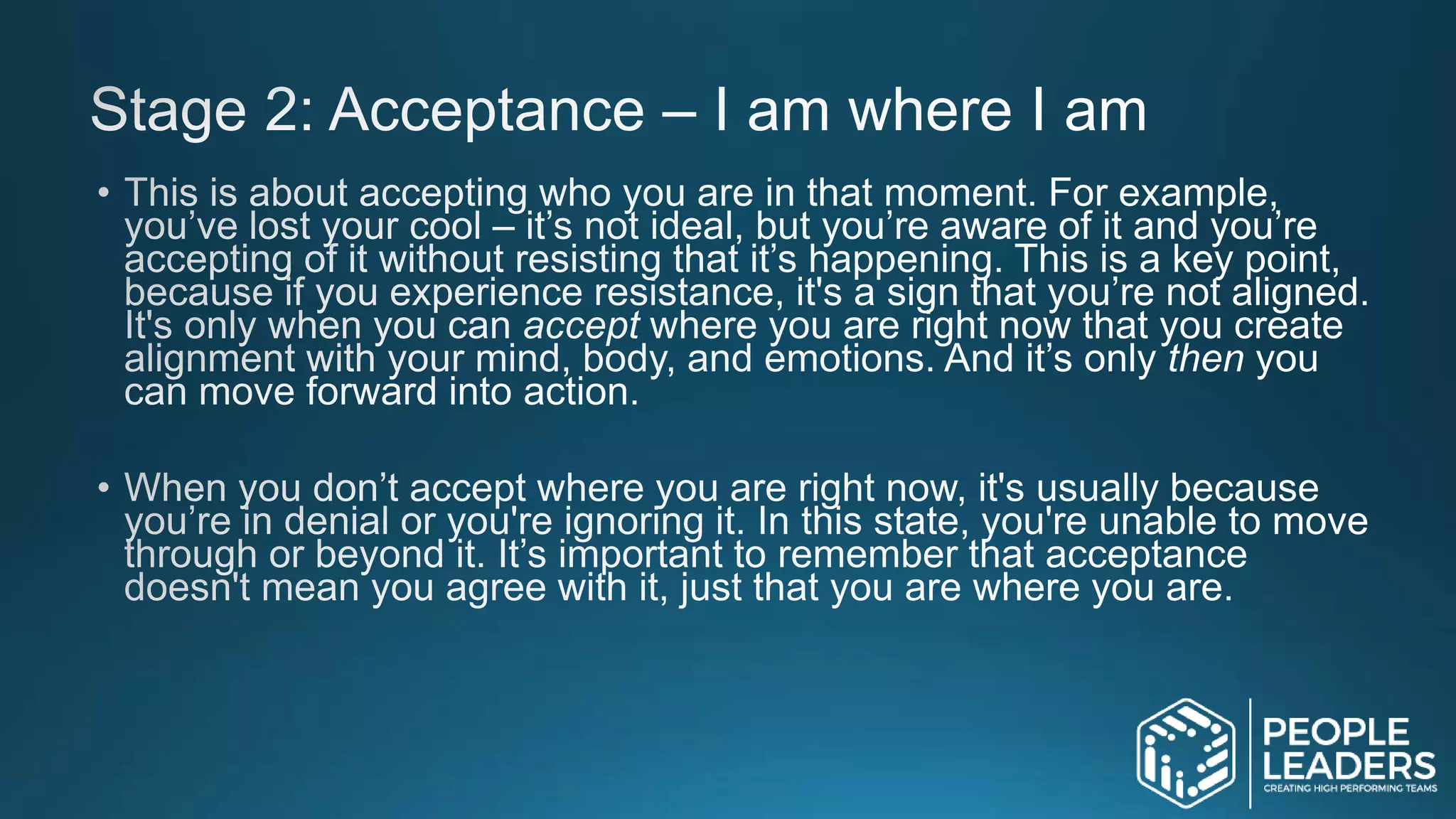 Awareness, Acceptance and Action | PPTX