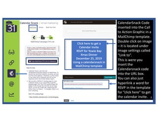 Episode 59 mail chimp calendarsnack review | PPT