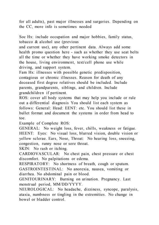 EpisodicFocused SOAP Note TemplatePatient InformationIniti | PDF