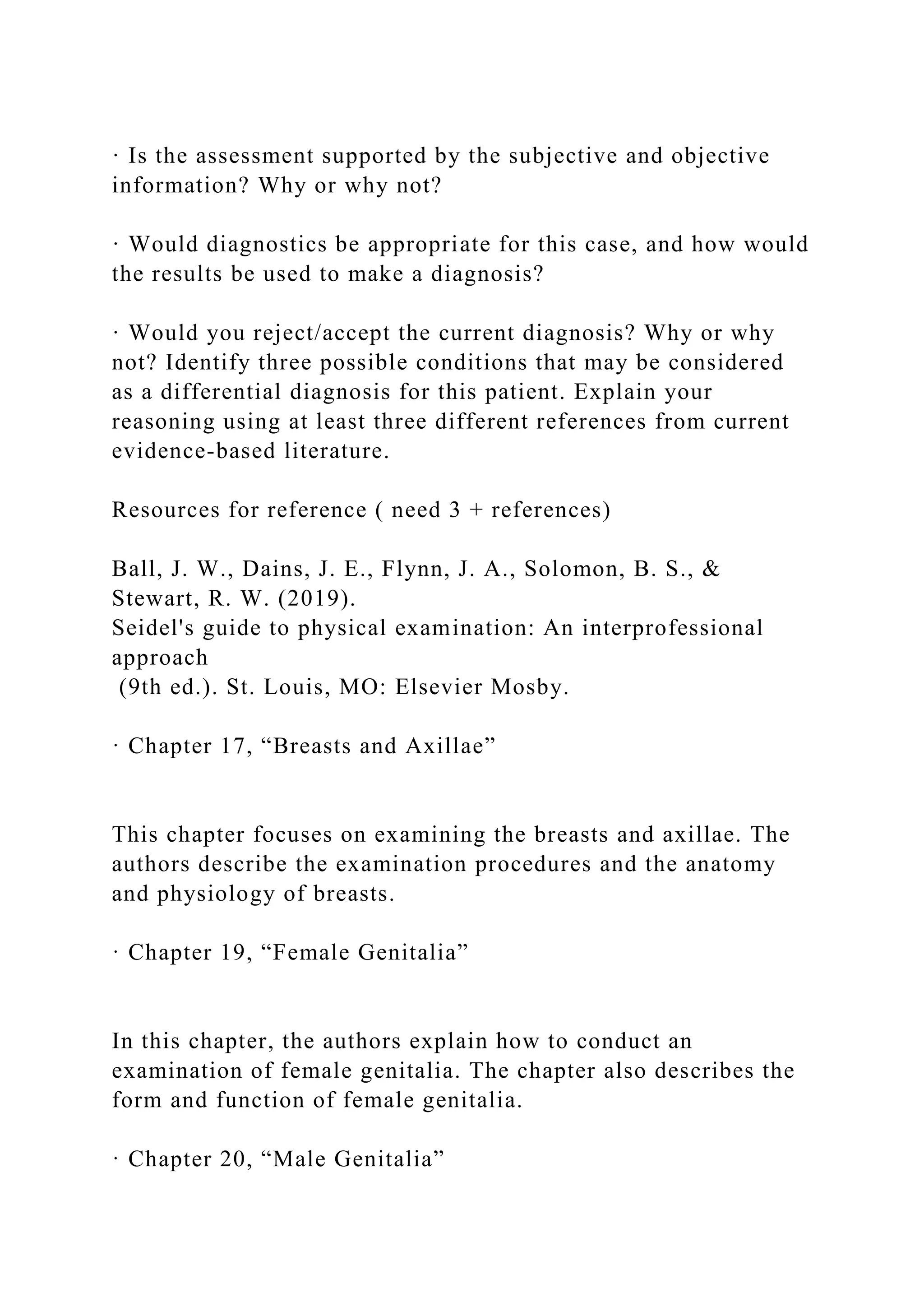 Episodic note Case Study Special Examinations—Breast, Gen.docx