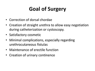 Management of Epispadia | PPTX