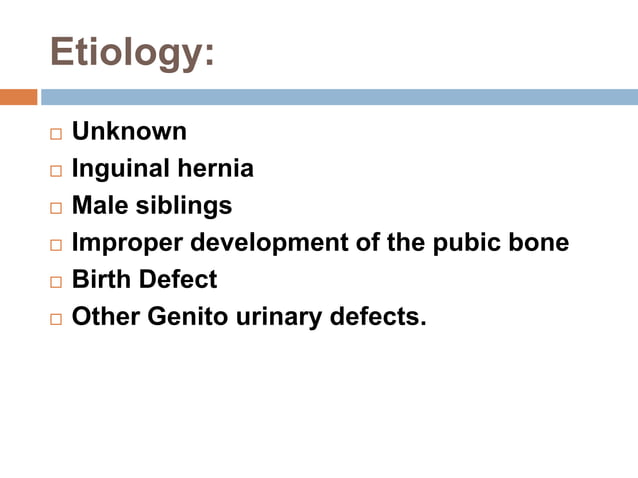 Epispadiasis | PPTX | Sexual Conditions | Sexual Health