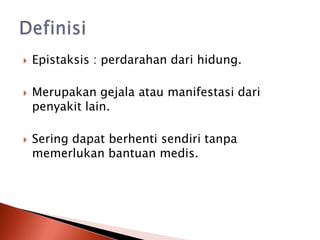 Epistaksis | PPTX