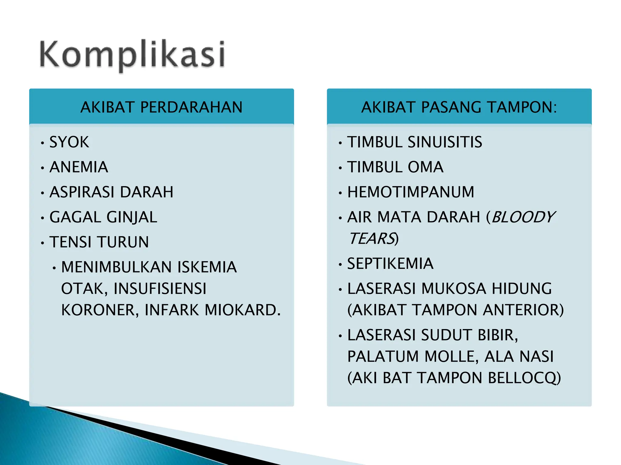 penegakan diagnosis dan tatalaksana epistaksis | PPTX
