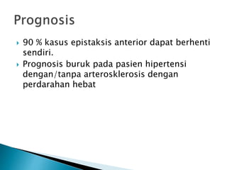 penegakan diagnosis dan tatalaksana epistaksis | PPTX