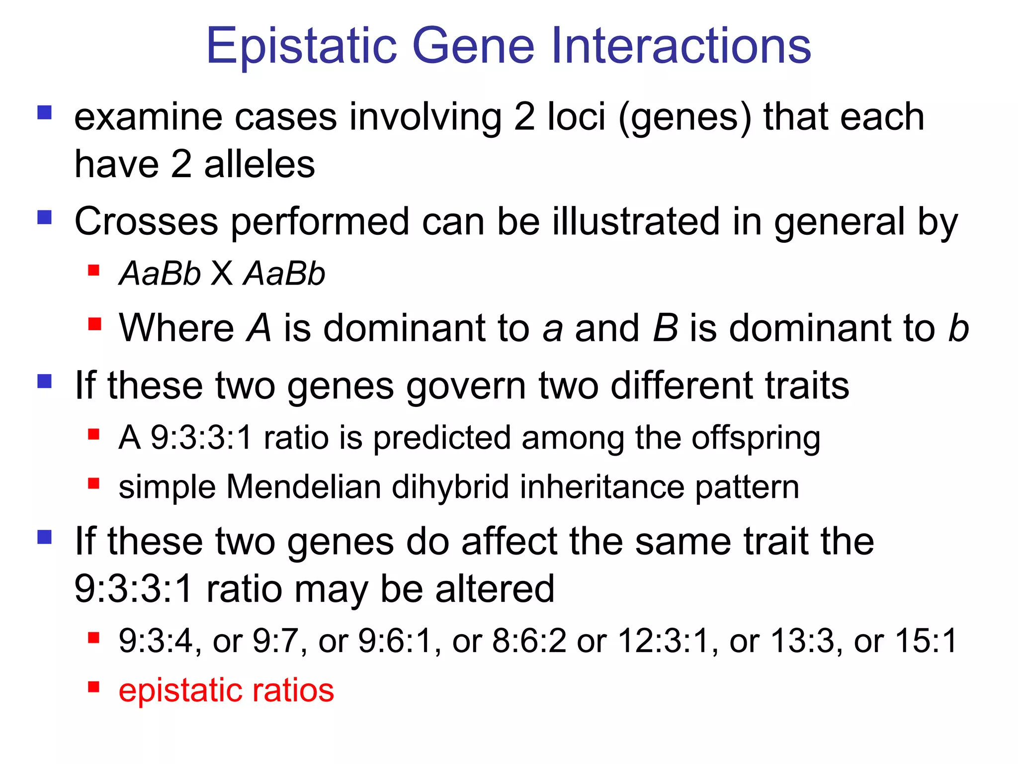 Epistasis | PPT