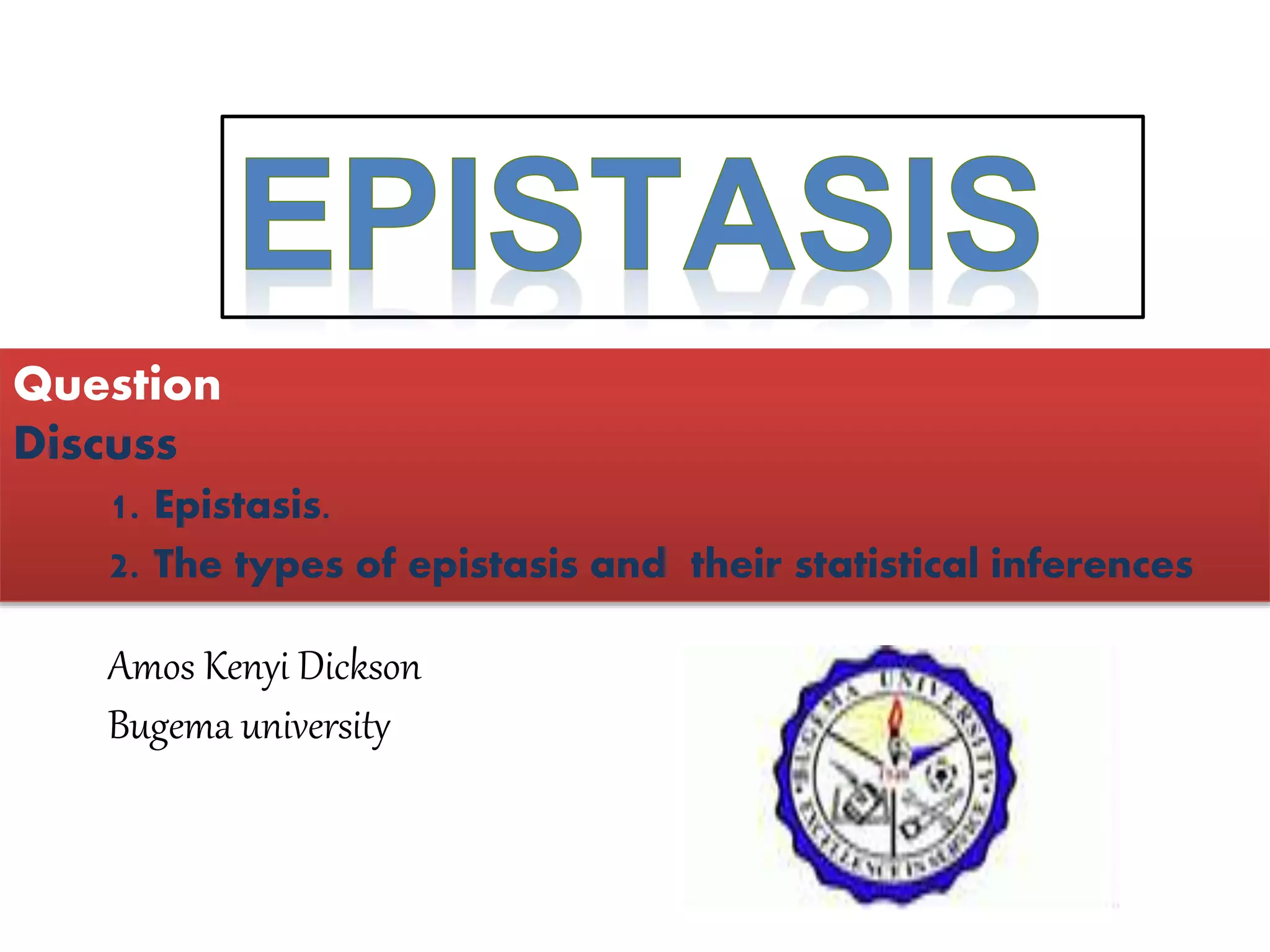 Epistasis | PPTX