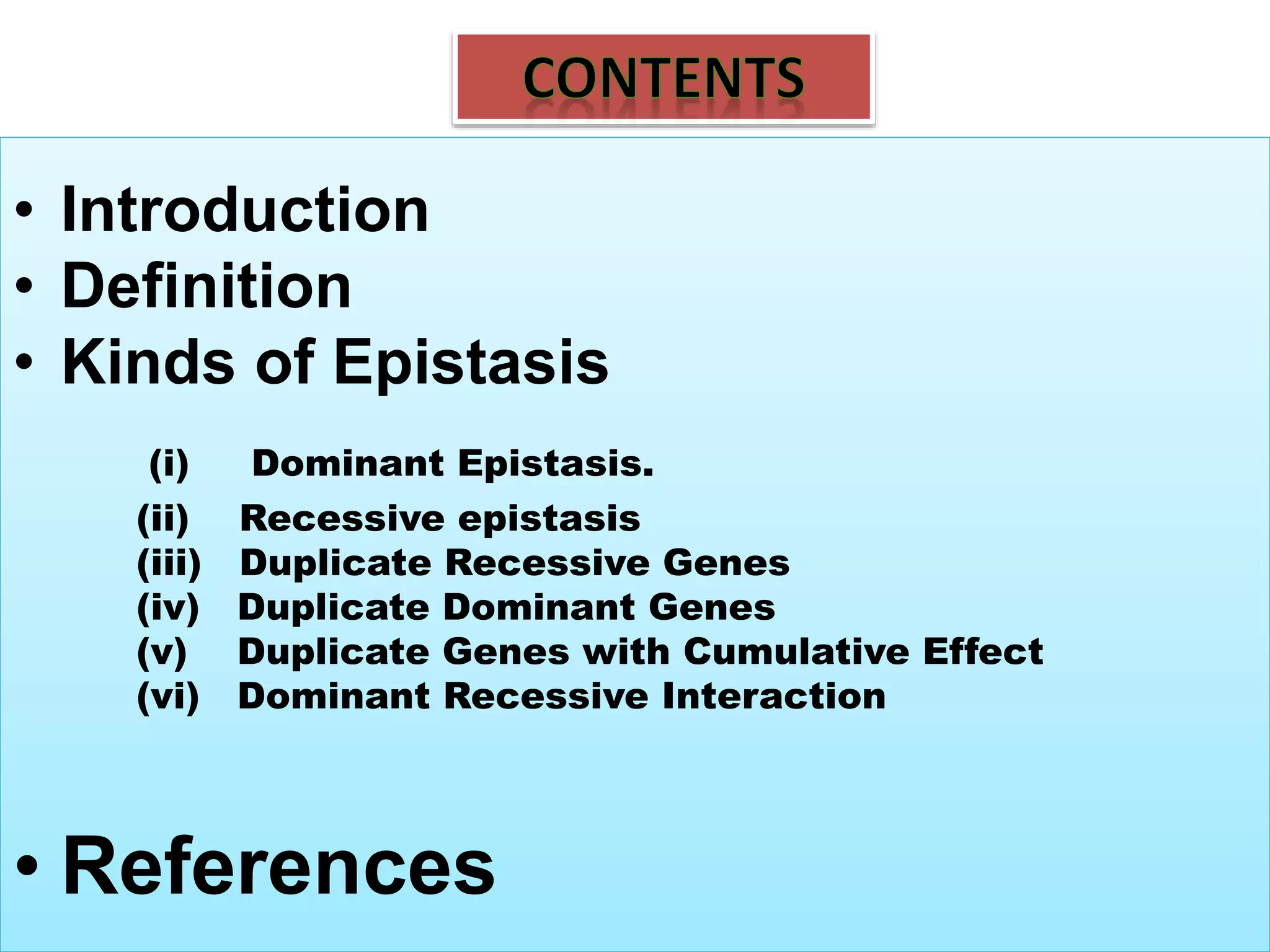 Epistasis | PPTX