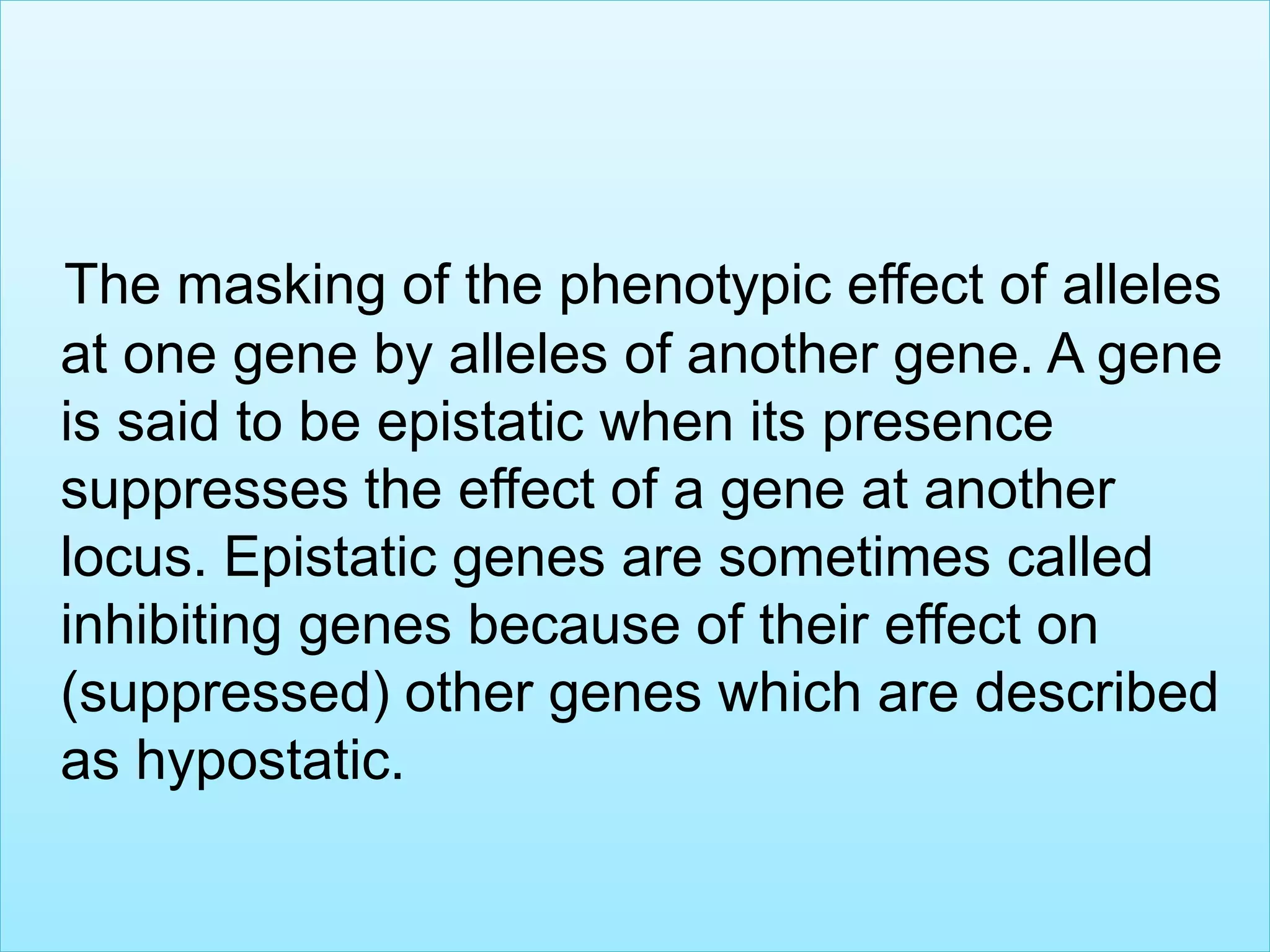 Epistasis | PPTX