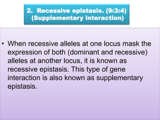 Epistasis Definition