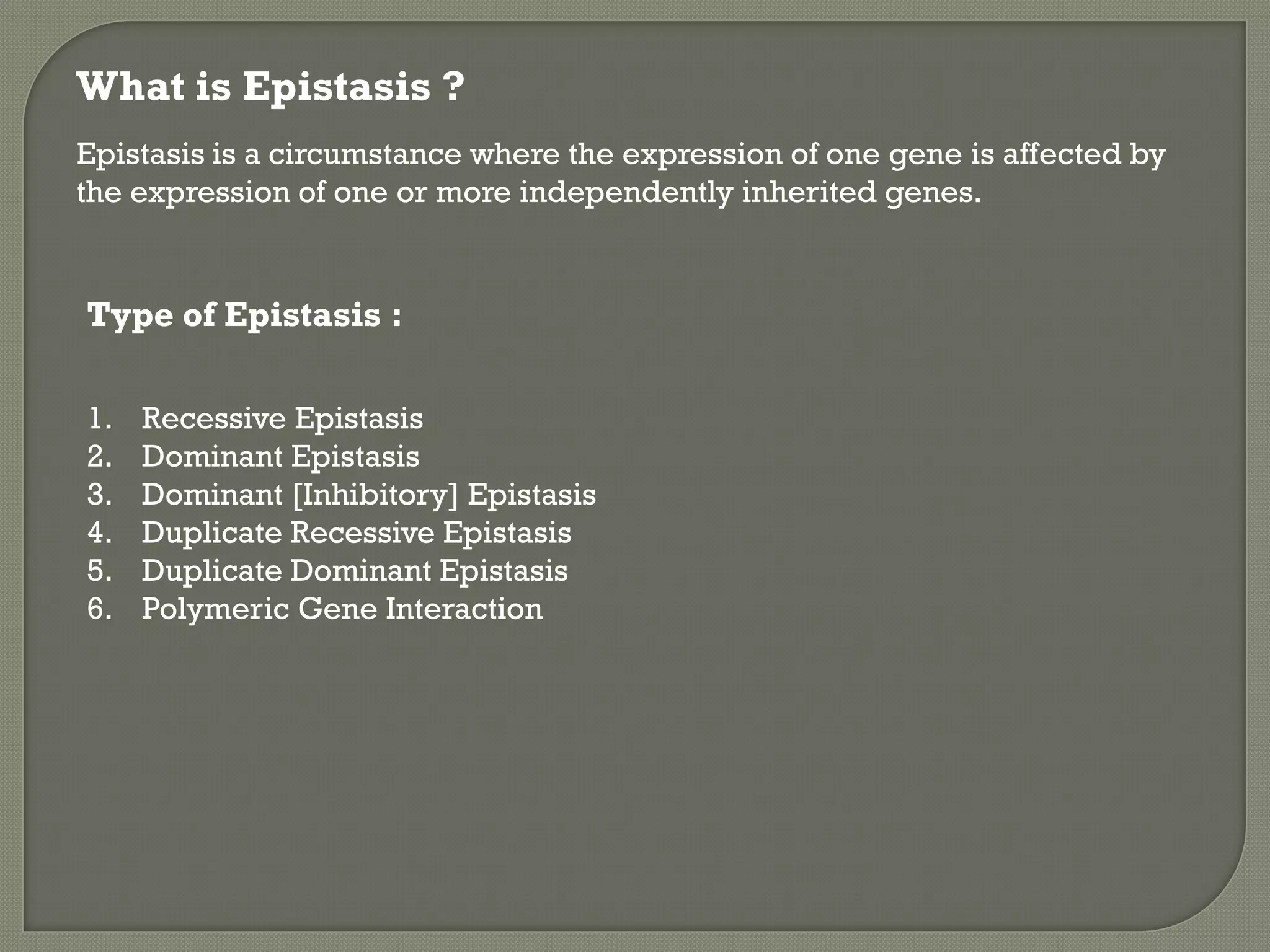 Recessive Epistasis | PDF