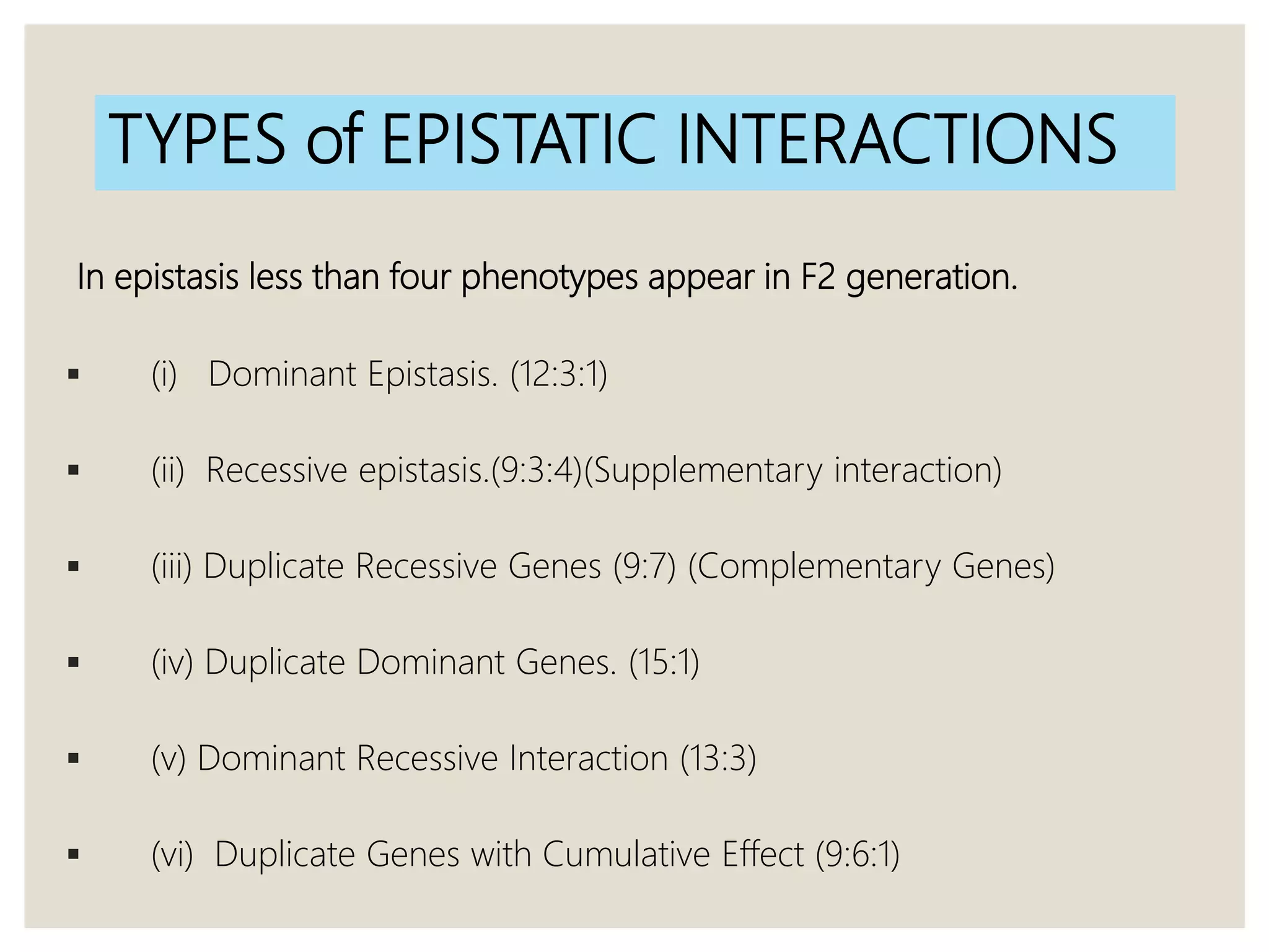 Epistasis | PPTX