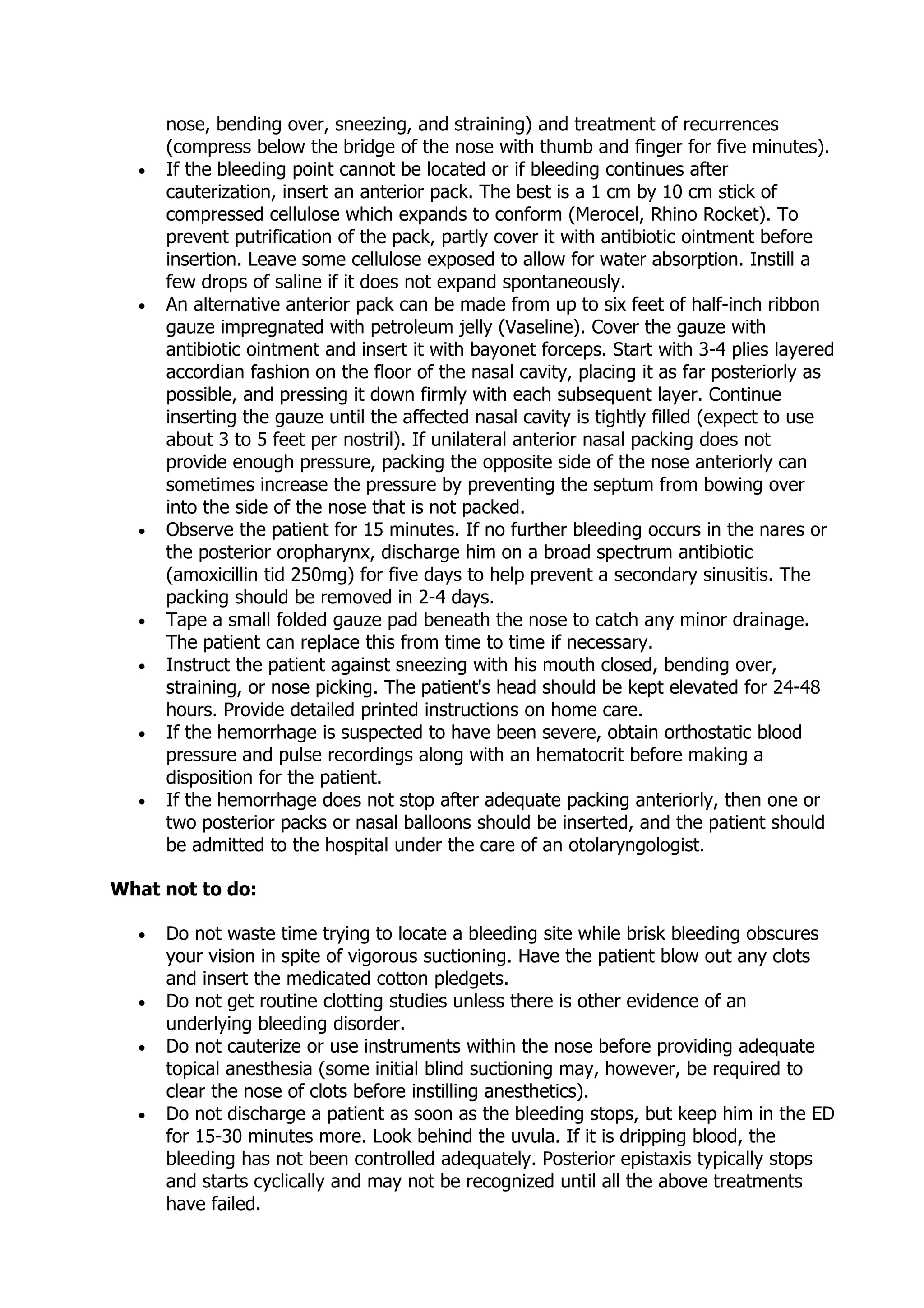 Epistaxis | PDF