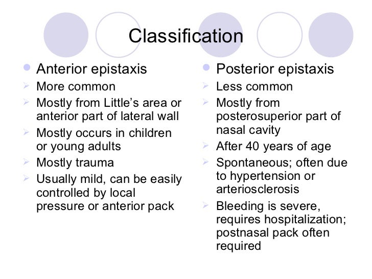 Epistaxis in children: evaluation and management – epistaxis in ...