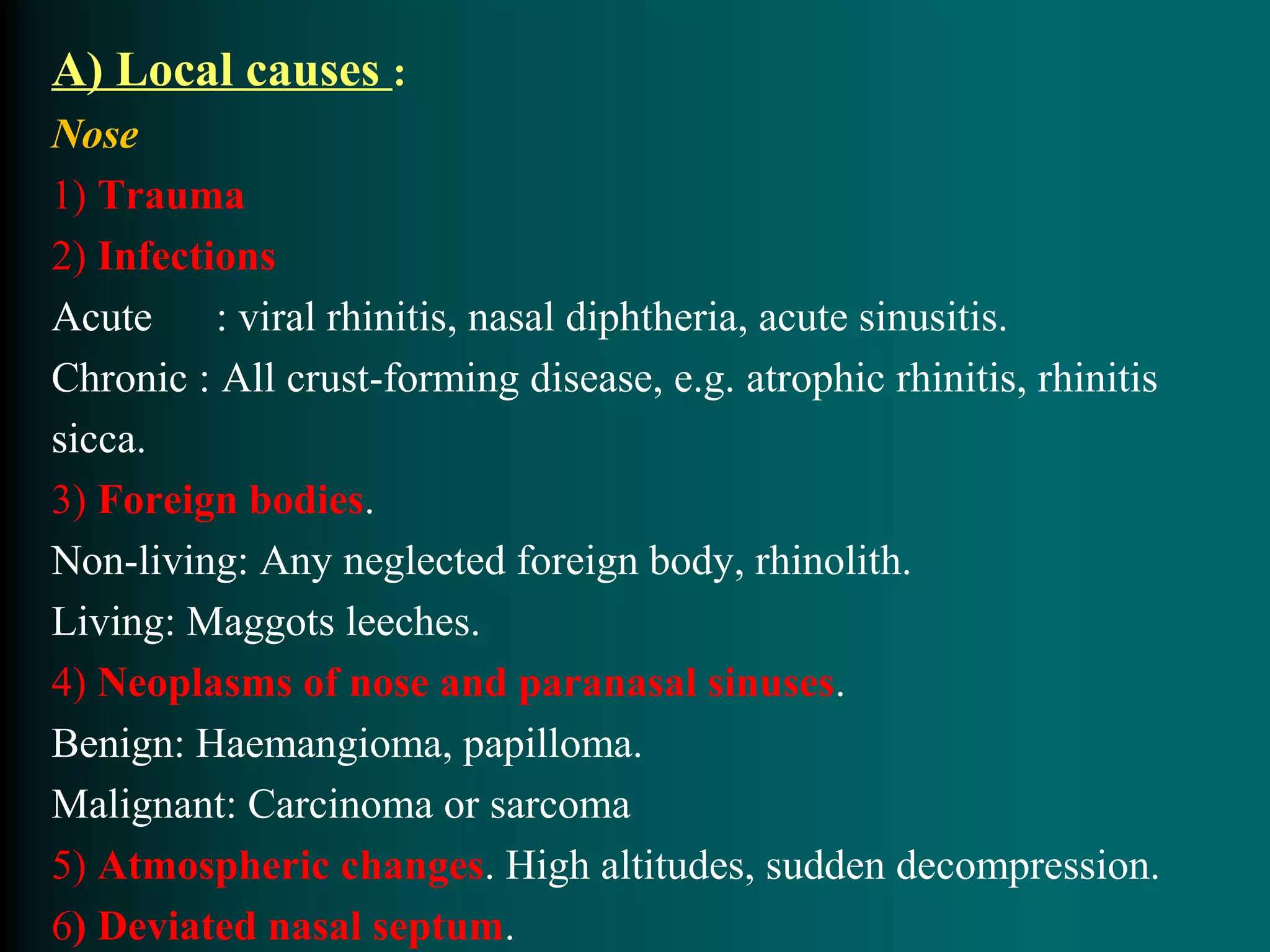 Epistaxis | PPT