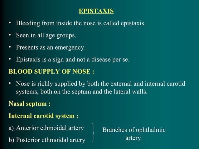 Epistaxis | PPT