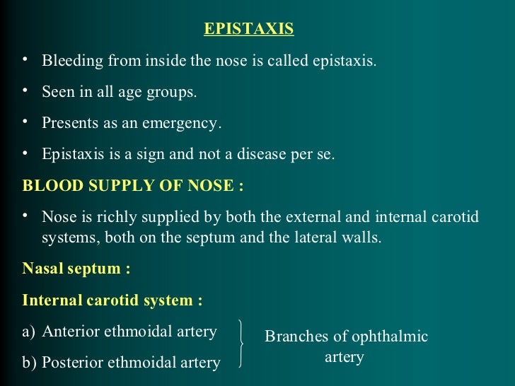 Epistaxis