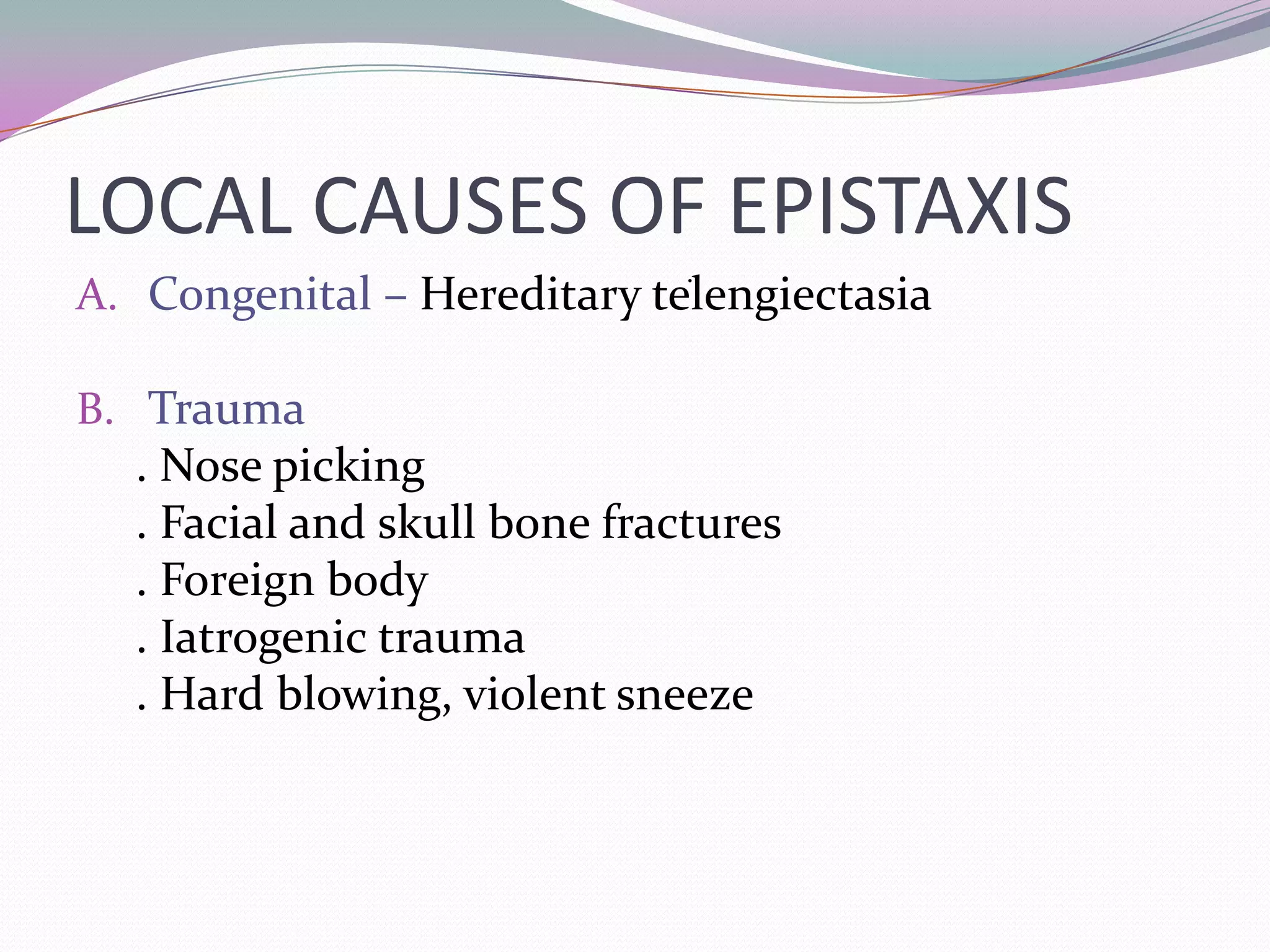 Epistaxis | PPTX