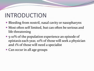 Epistaxis | PPTX
