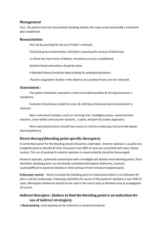 Epistaxis | PDF