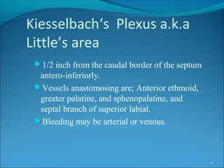 Epistaxis- Nose Bleed Overview and Managment | PPT