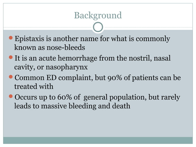 Epistaxis | PPT