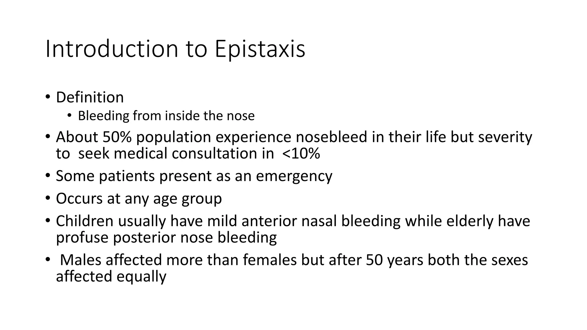 Epistaxis | PPTX