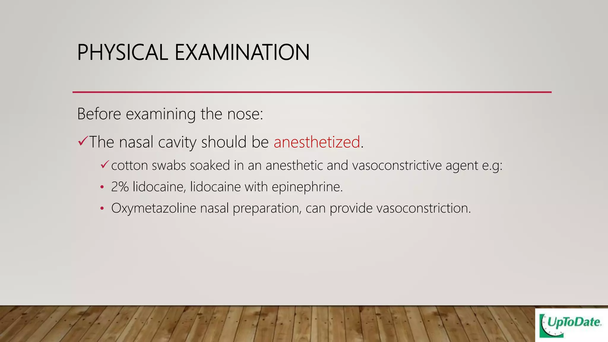 Epistaxis update management & Treatment from: AAFP, Uptodate 2017 | PPTX