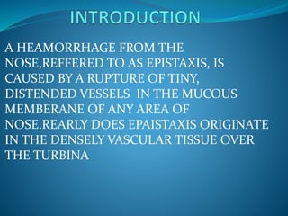 Epistaxis | PPTX