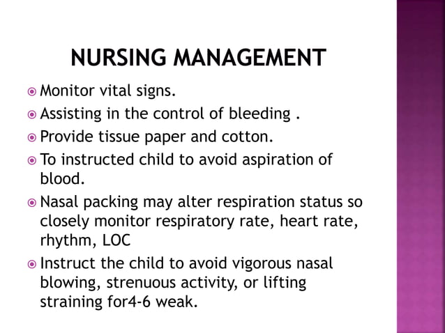 Epistaxis ( nose bleed) | PPTX | First Aid | Injuries