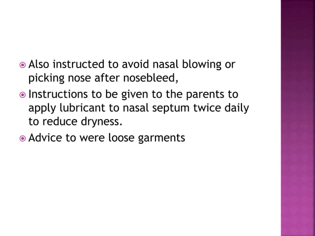 Epistaxis ( nose bleed) | PPTX | First Aid | Injuries