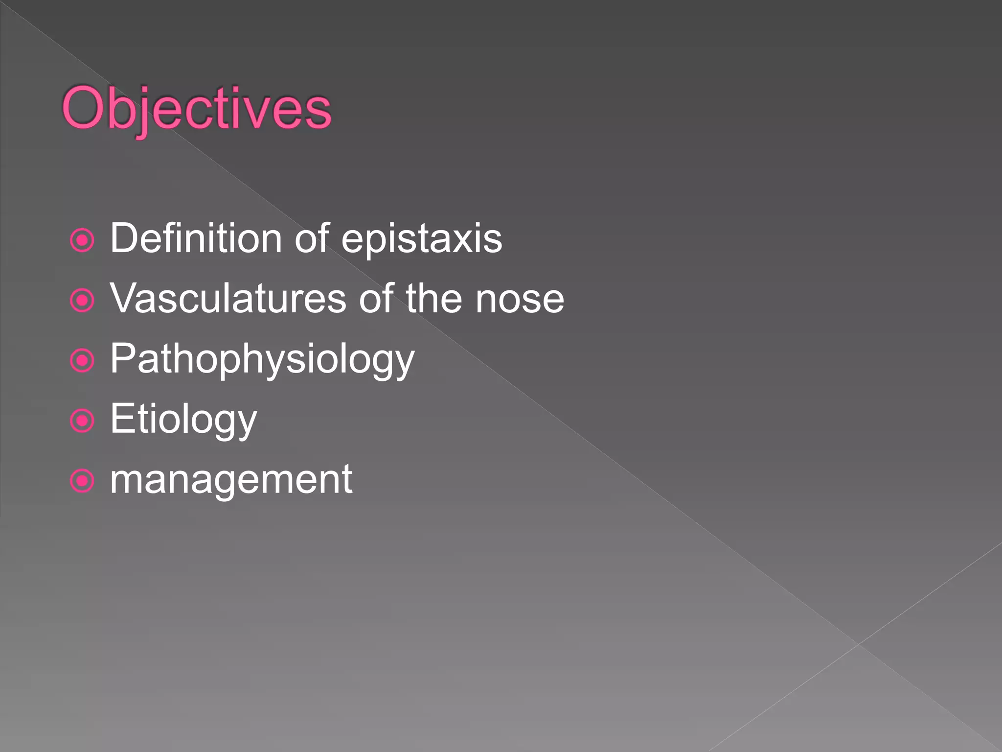 Epistaxis | PPTX