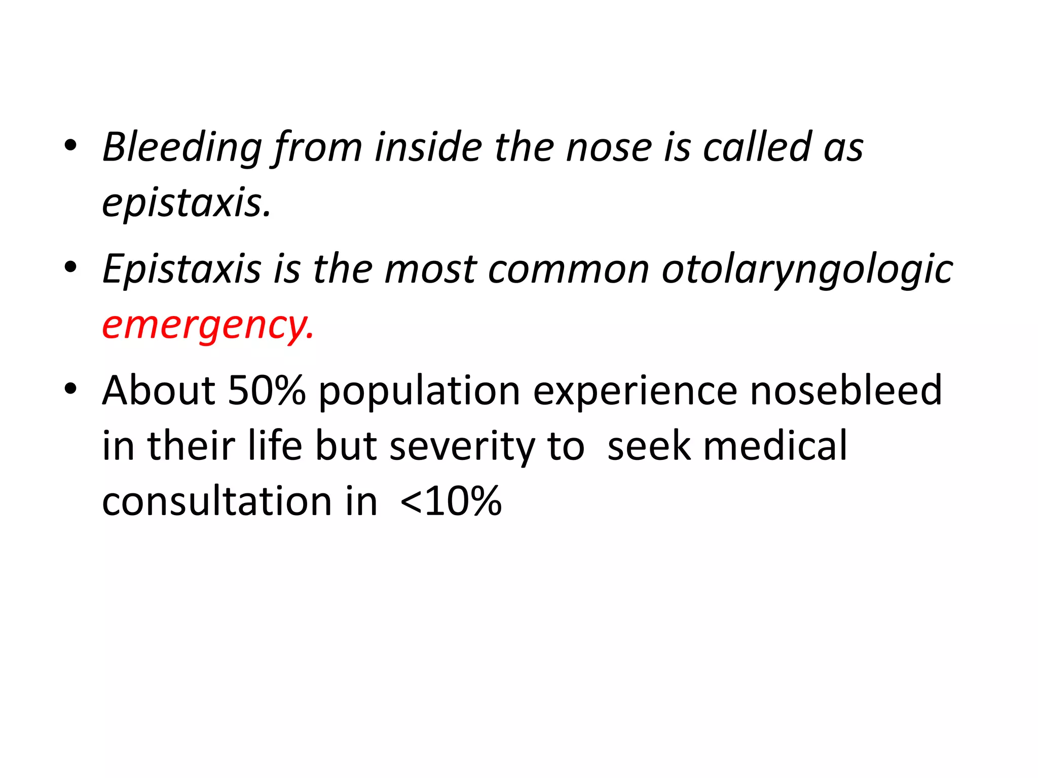 Epistaxis | PPTX