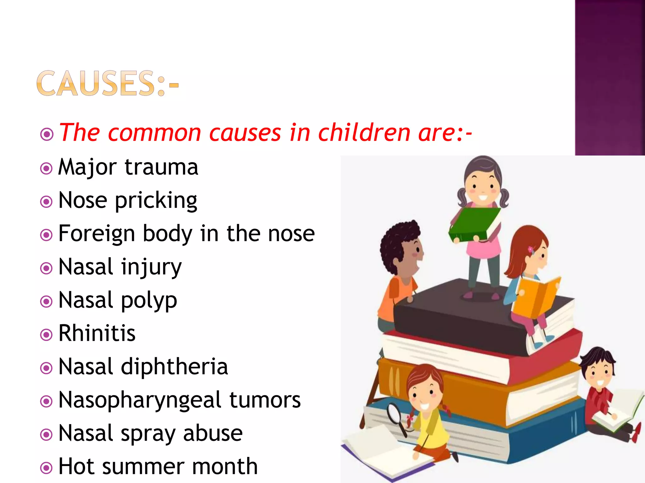 Epistaxis and its surgical and nursing management | PPTX