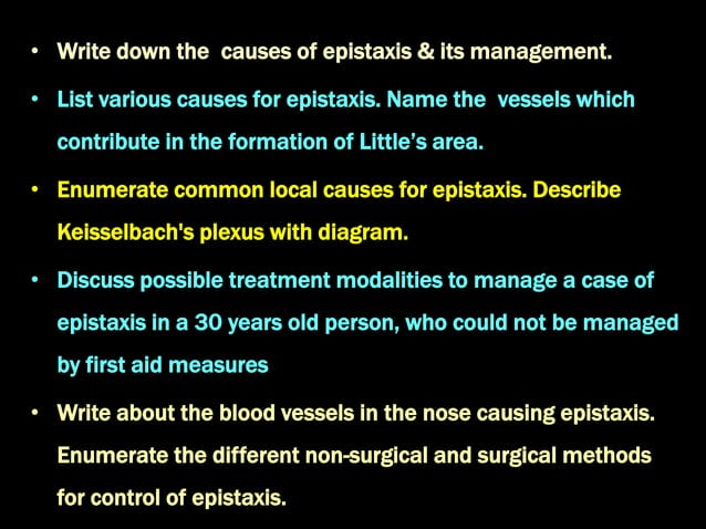 Epistaxis | PPT