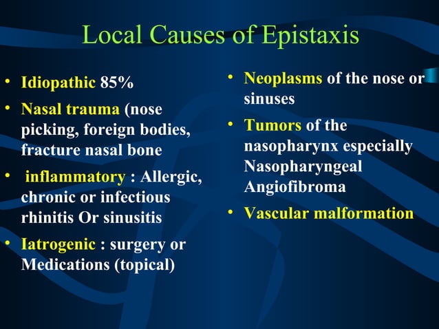 epistaxis.pdf | Ear, Nose and Throat Conditions | Diseases and Conditions