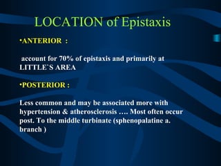 epistaxis.pdf | Ear, Nose and Throat Conditions | Diseases and Conditions