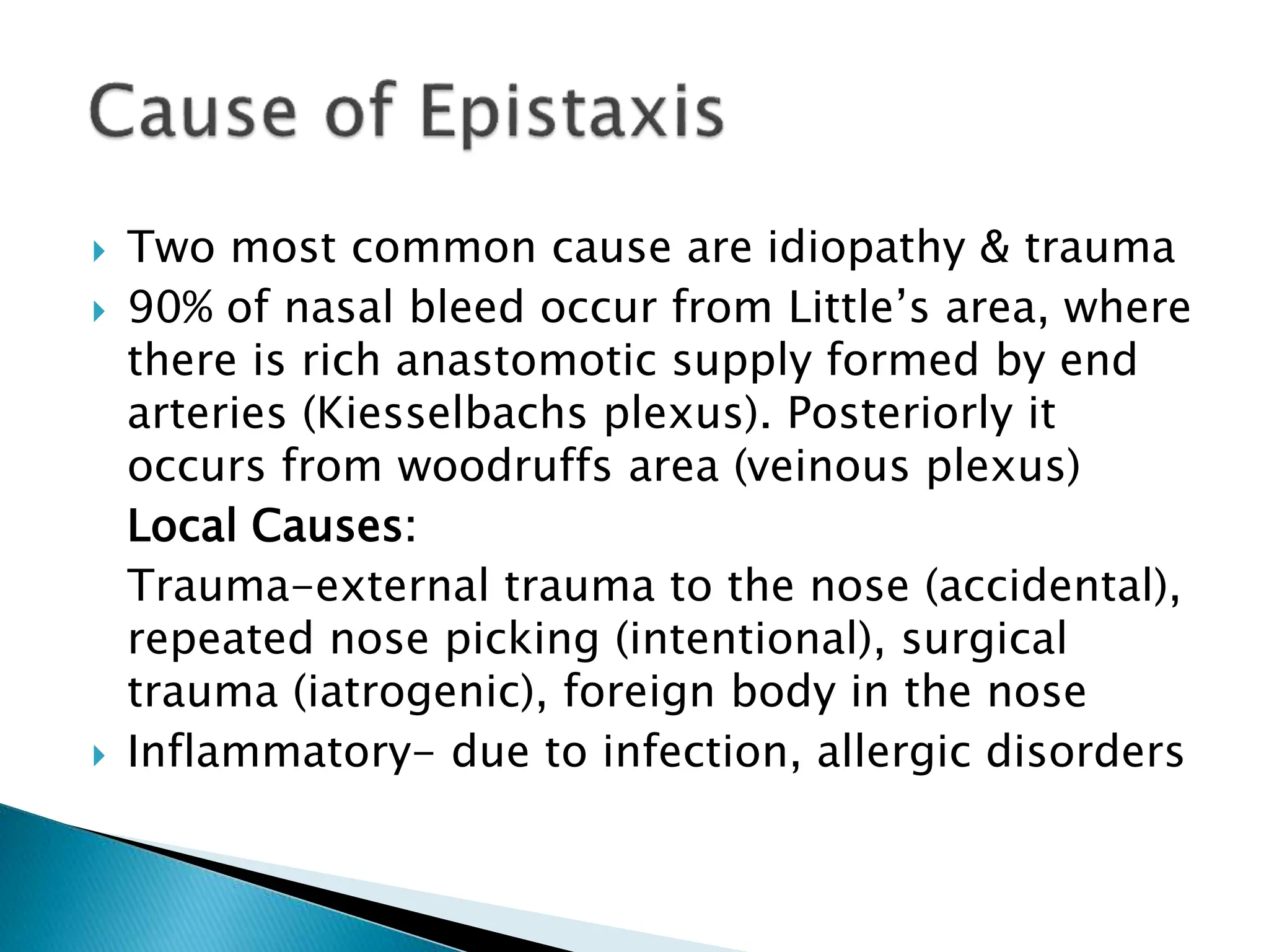 Epistaxis.pptx and it's management procedure | PPTX