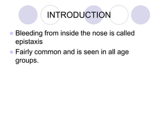 EPISTAXIS | PPTX