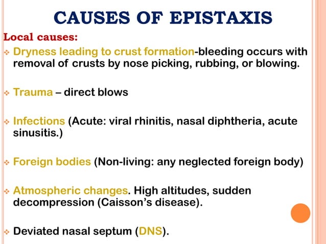 Epistaxis | PDF