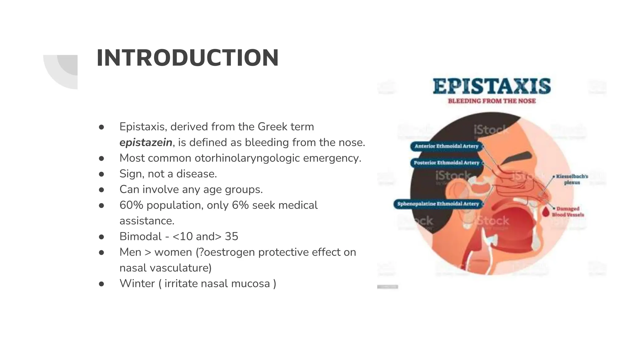 Epistaxis with examination and management of epsisatxis | PPTX