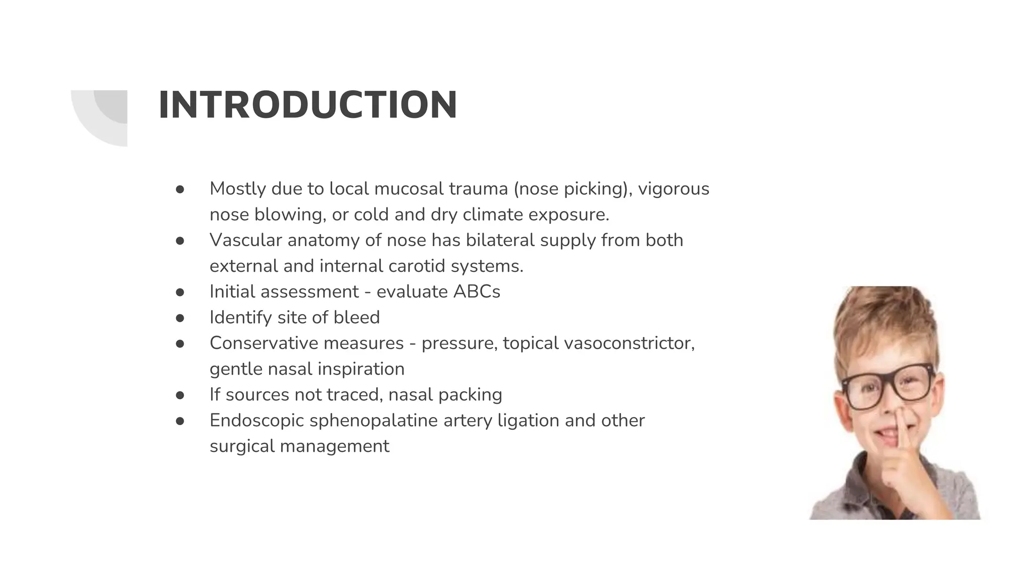 Epistaxis with examination and management of epsisatxis | PPTX