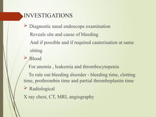 Epistaxis- etiology, symptoms, management .pptx
