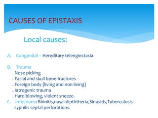 Epistaxis | PPTX