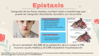 epistaxis guia de tratamiento y diagnostico | PPTX