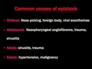 Epistaxis | PPT