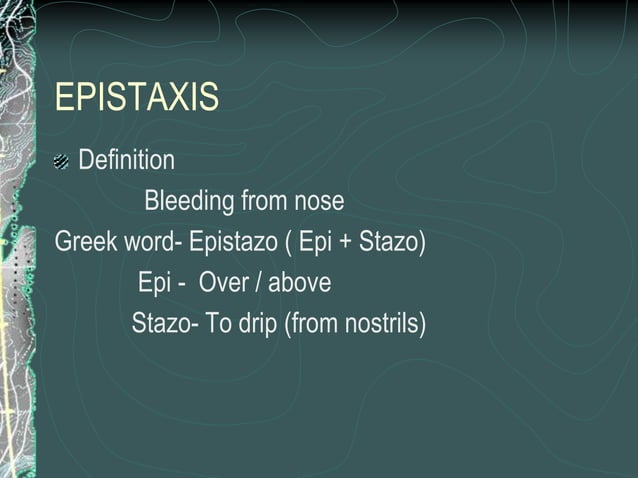Epistaxis new | PPT