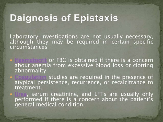 Epistaxis(Nosebleeding): Causes and Treatment | PPTX | First Aid | Injuries